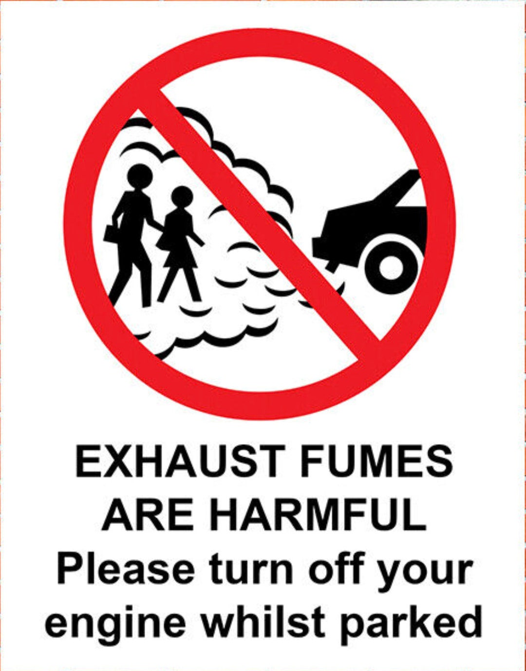 Warning Health Safety Notice Business Sign Signage Self Adhesive ...