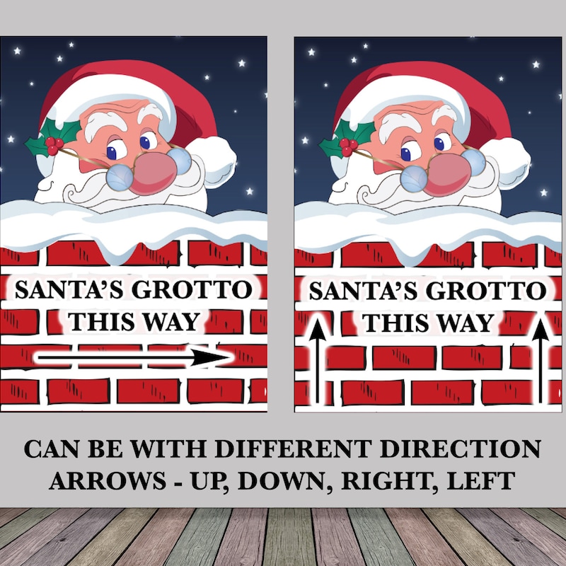 Santa's Grotto Sign - Etsy UK