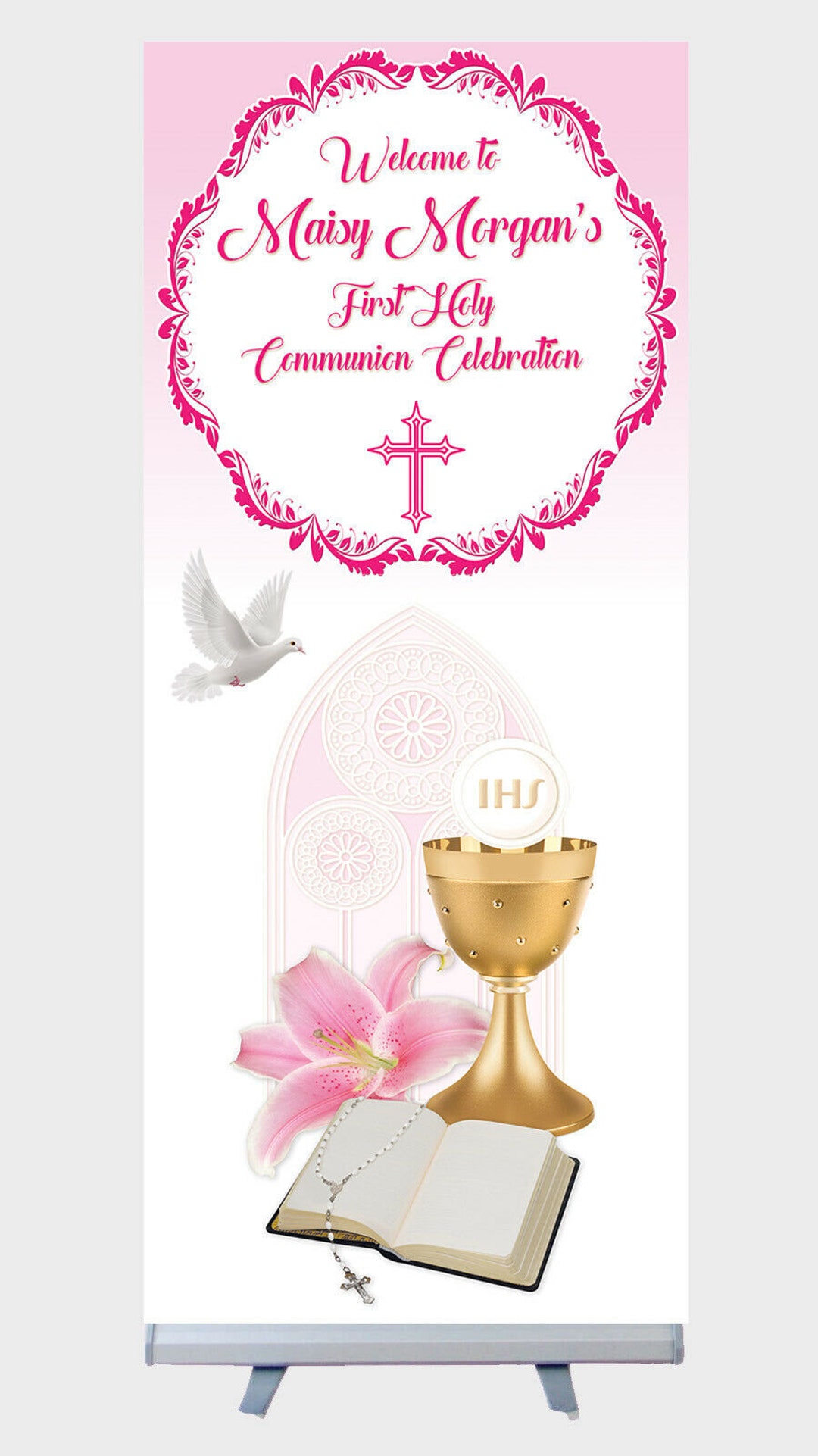Holy Communion Baptism Christening Party Any Event Personalised Roller ...
