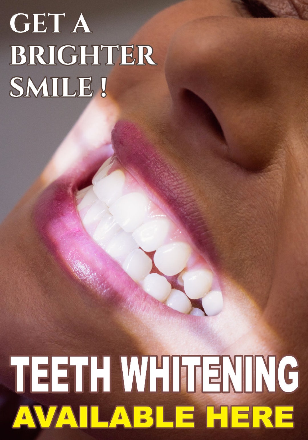 Posters Poster Bespoke Wording Text Sign Notice Display Advertisement ...