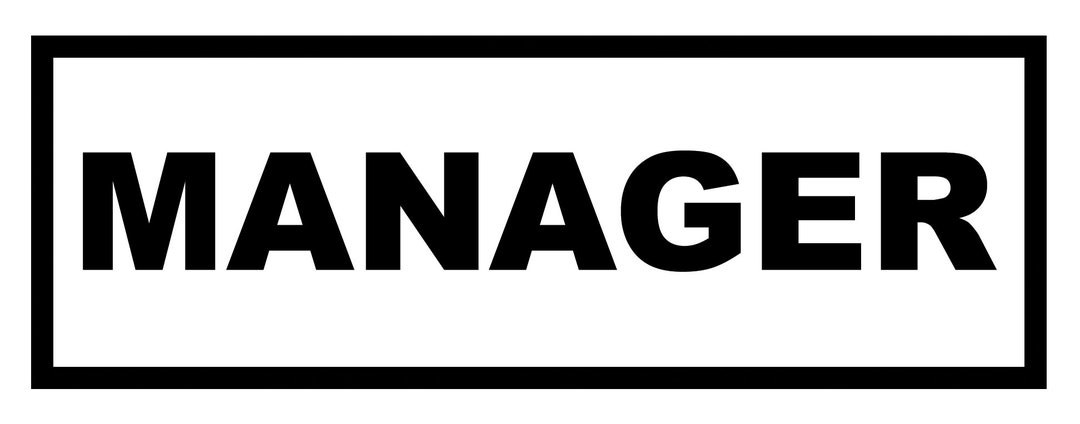 Manager Door Sign Business Notice Sign Door Window Glass Self Adhesive ...