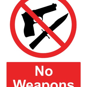 Knife Safety Sign - Etsy