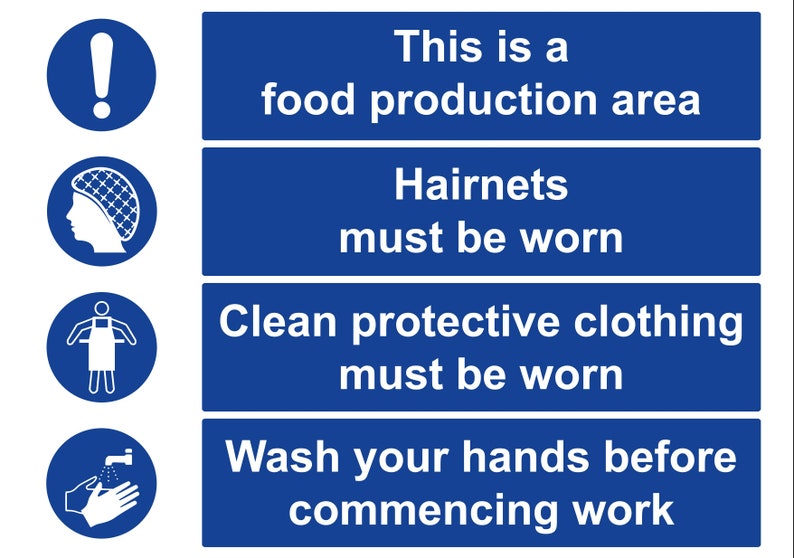 Large & Small Posters Poster Sign Notice Health and Safety Guidelines ...