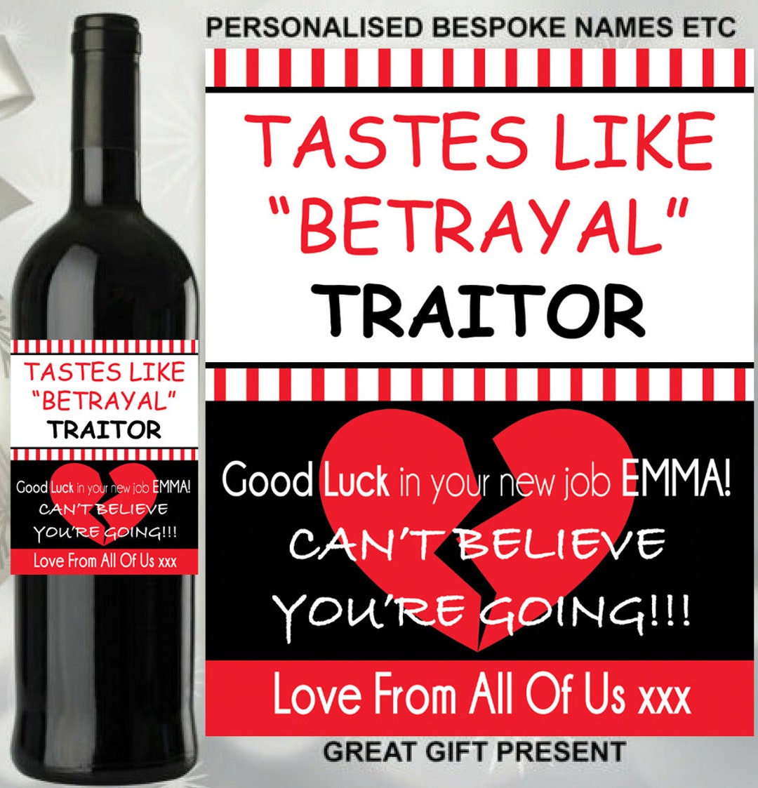 Personalised Happy Retirement New Job Wine Retiring Leaving Tastes Like ...