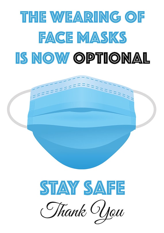 GLOSS Lamination to Front Poster Face Mask Covering Masks is | Etsy