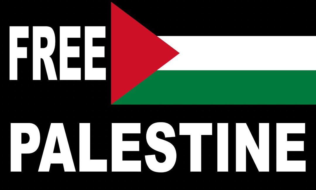 SET of 2 Free Palestine Conflict Support Country Flag Vinyl Sticker ...
