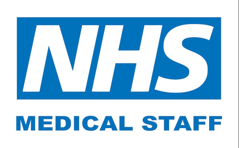 NHS Medical Staff Window Car Vehicle Bumper Sticker Etc Notice Sign ...
