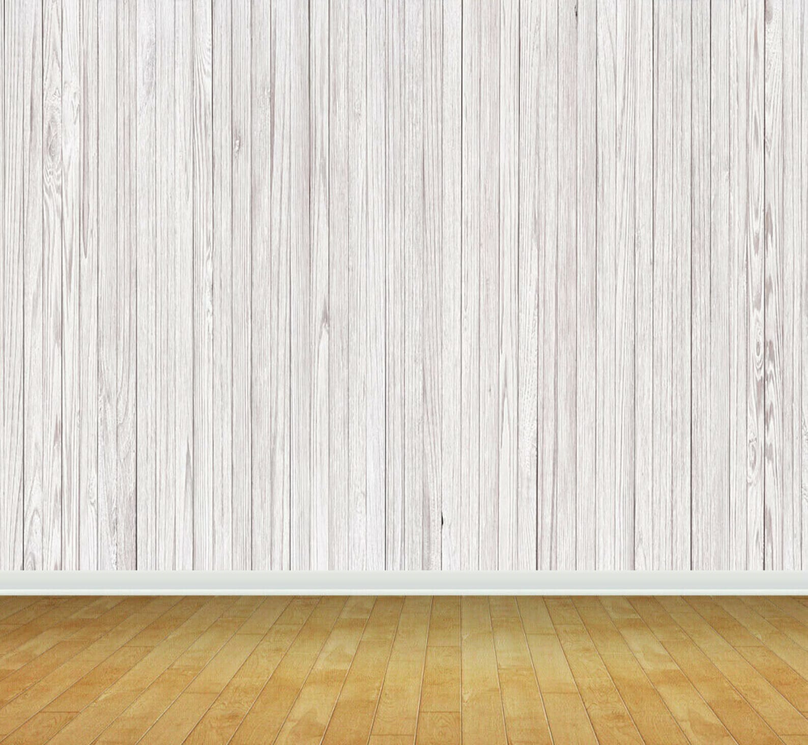 Whitewash Boards Panels Wood Wallpaper Mural for Bedroom Business ...