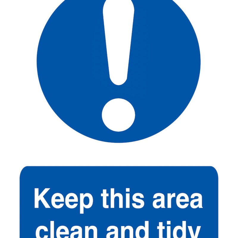 Please Keep Area Clean Sign - Etsy