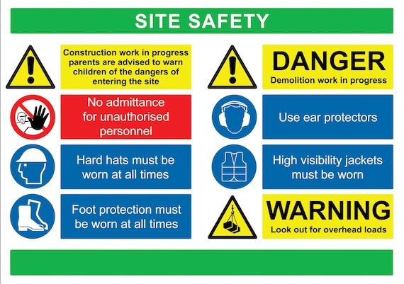 Safety Posters For Construction Site