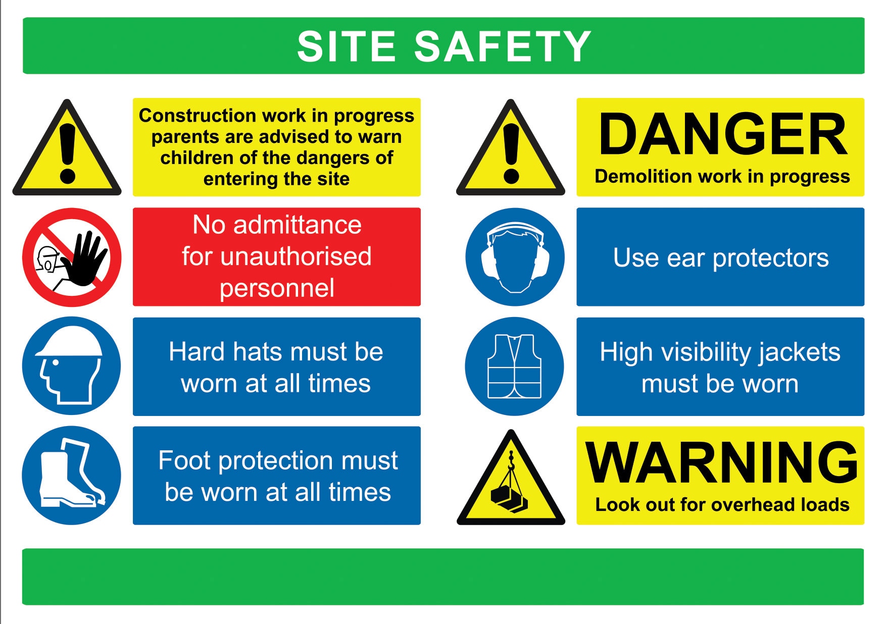 Building Construction Site Health & Safety Sign Notice Procedures ... Building Construction Site Health & Safety Sign Notice Procedures ...