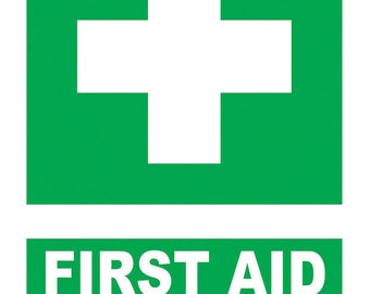 First Aid Station Sticker Vinyl Attention Safe Safety Decal - Etsy