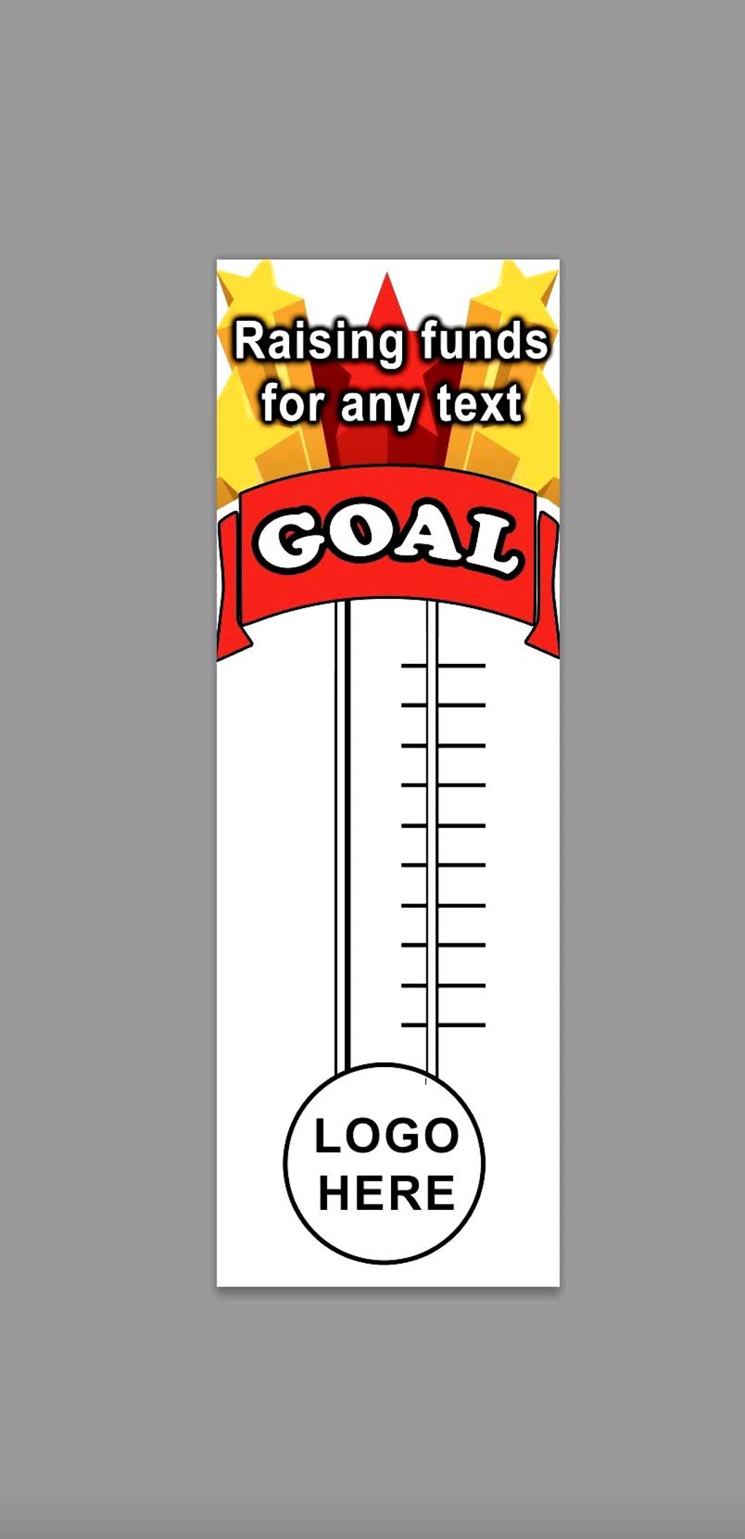 Personalised Bespoke Any Wording and Logo Wall Poster Charity ...