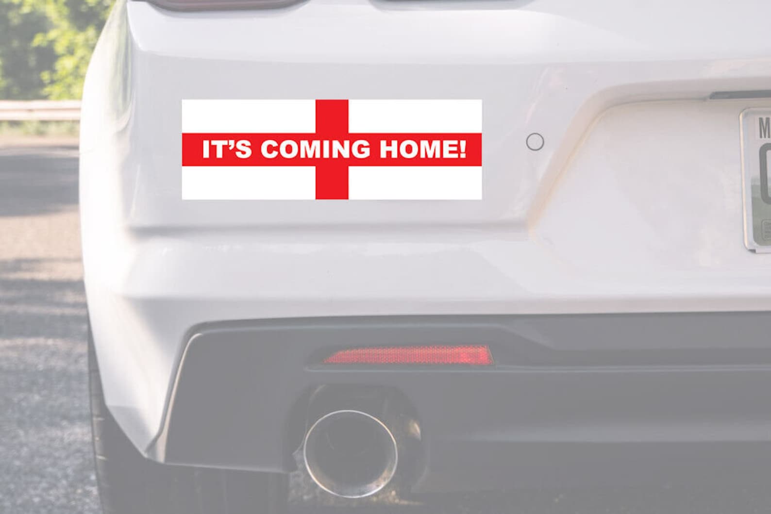It's Coming Home England Flag World Cup Bumper Car Vehicle or Door ...