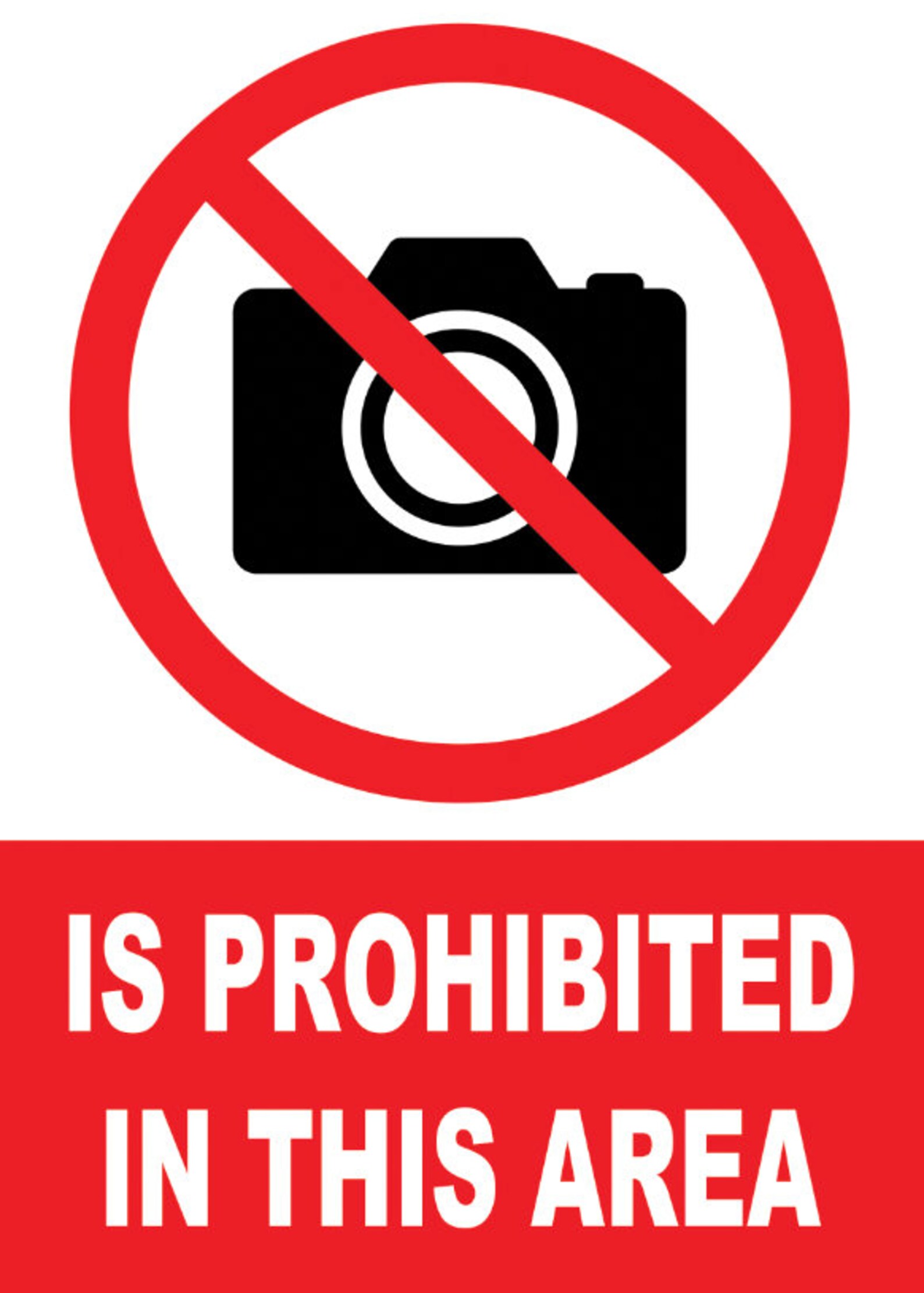 Laminated Poster Sign Notice Warning No Photographs No Photography ...