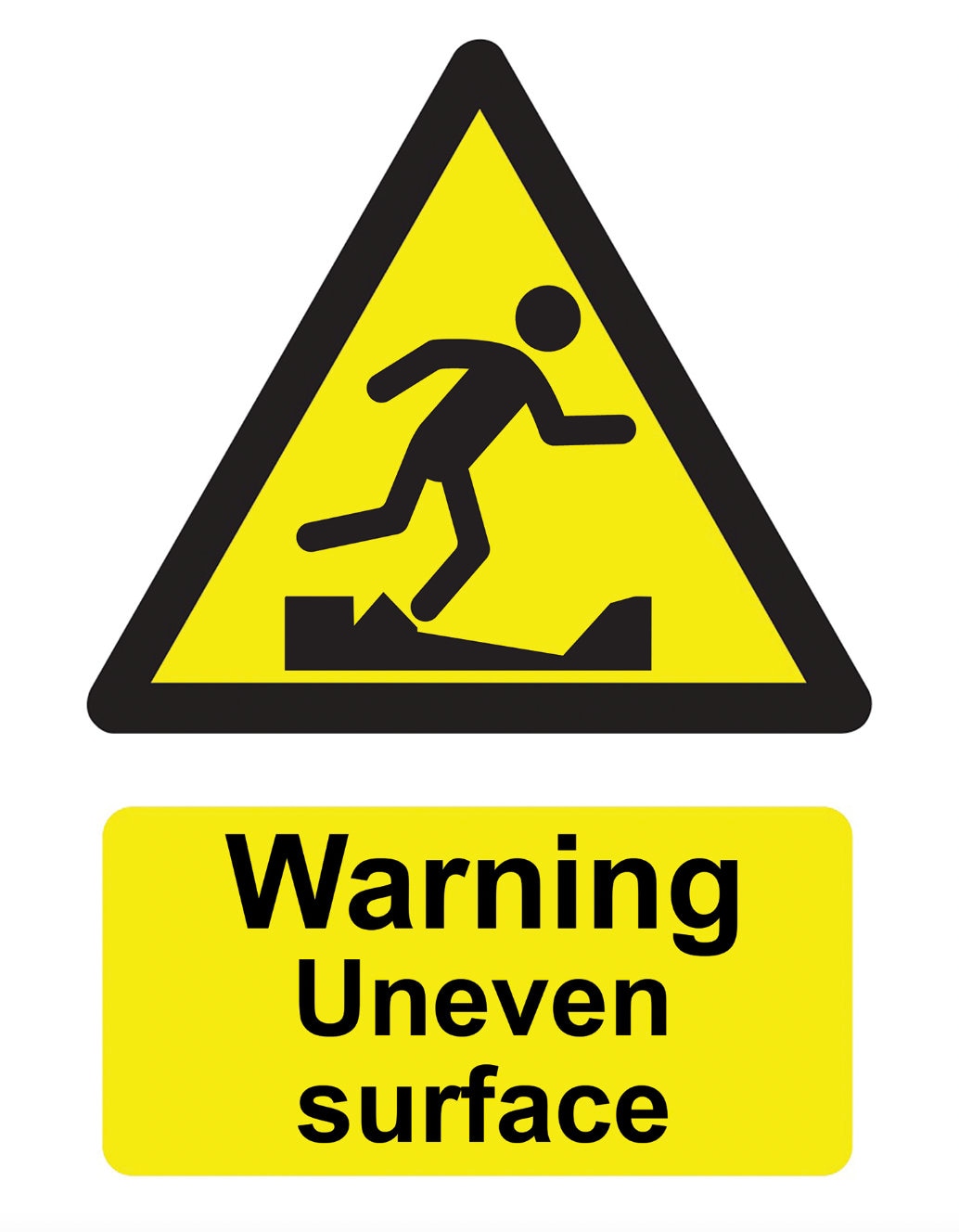 Warning Uneven Surface Health and Safety Notice Yellow - Etsy