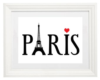 Heart Eiffel Tower - Etsy UK