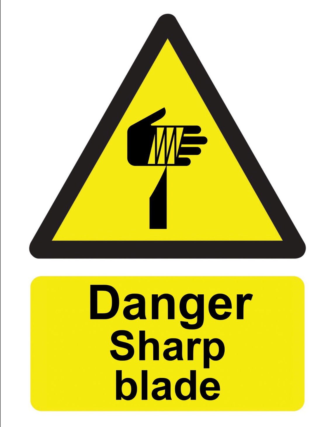 Danger Caution Sharp Blade Blades Cutting Business Factory Warning ...