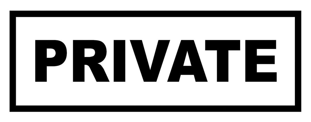Warning Private Retail Shop Business Notice Sign Door Window Glass Self ...