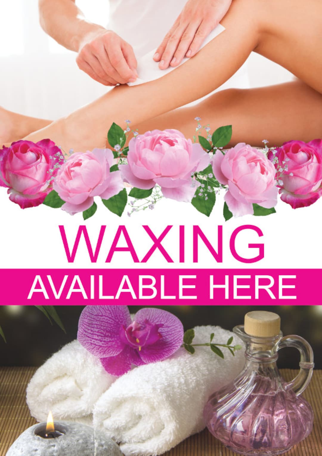 Laminated Poster Sign Advert Notice Advertisement Business Beauty Salon ...