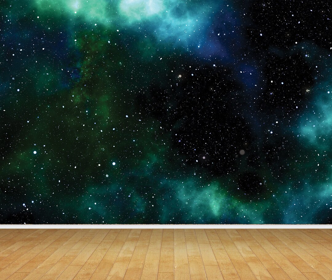 Space Night Stars Sky Nighttime Feature Wallpaper Mural Wall Backdrop ...