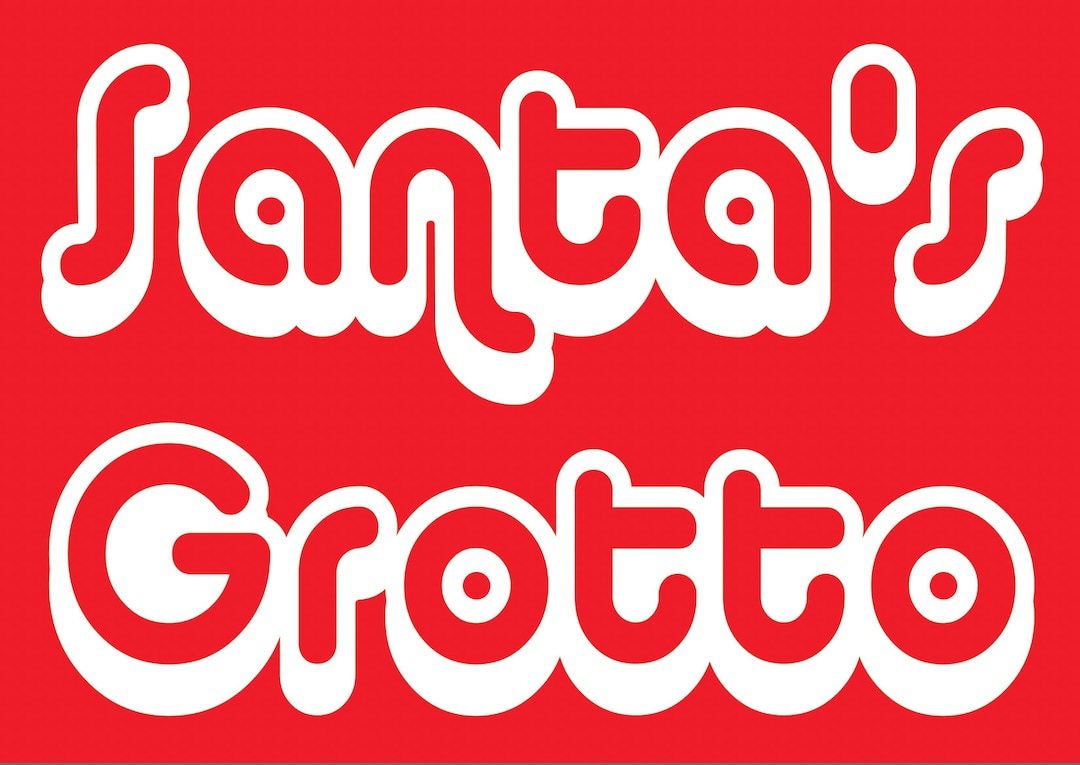 Santa's Grotto Santa Grotto GLOSS Lamination to Front Poster Various ...