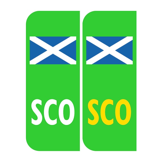 2 Road Legal Green Electric Car Scotland Scottish Flag - Etsy