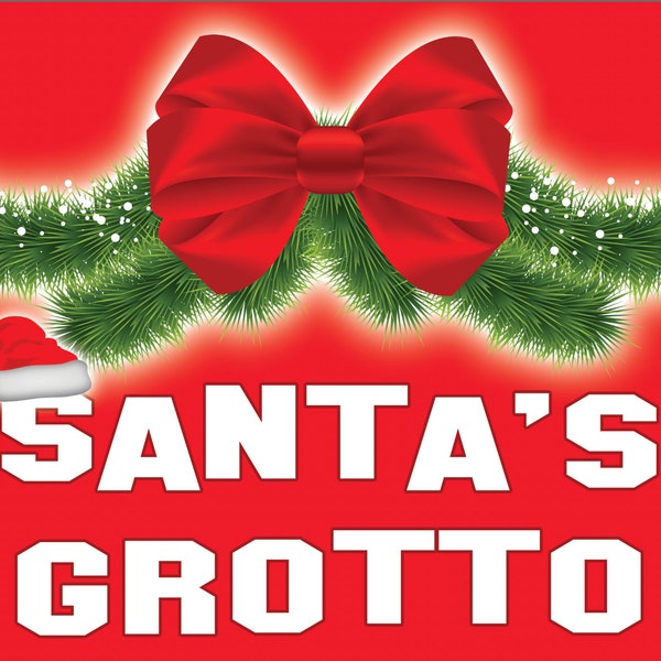 Santa's Grotto Sign - Etsy UK
