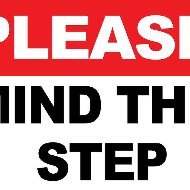 Mind the Step Sticker - Etsy