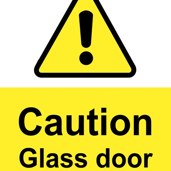 Safety Glass Sticker - Etsy