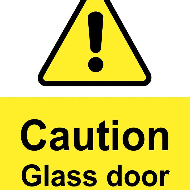 Glass Door Safety Decals - Etsy
