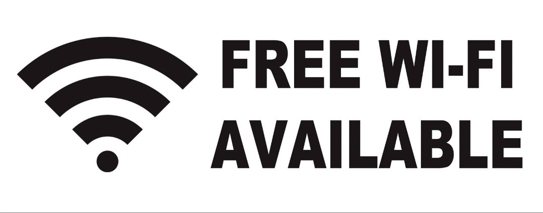 Notice Sign Free Wi-fi Wifi Available Here Business Retail Shop Taxi ...