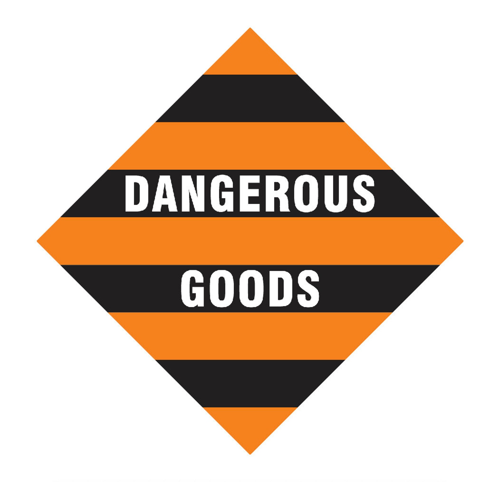 Dangerous Goods Health & Safety Warning Notice Sign Adhesive Gloss ...
