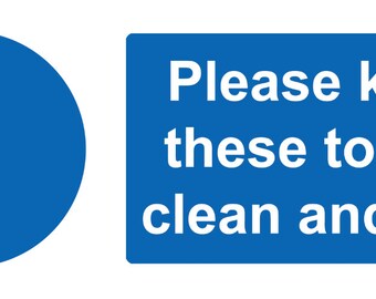 Keep Tidy Sign - Etsy