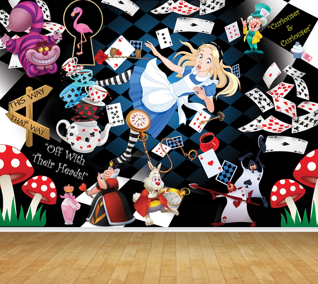 Alice In Wonderland Keyhole Wallpaper