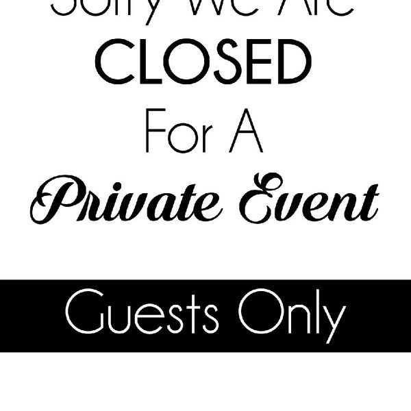 We Are Closed Poster - Etsy