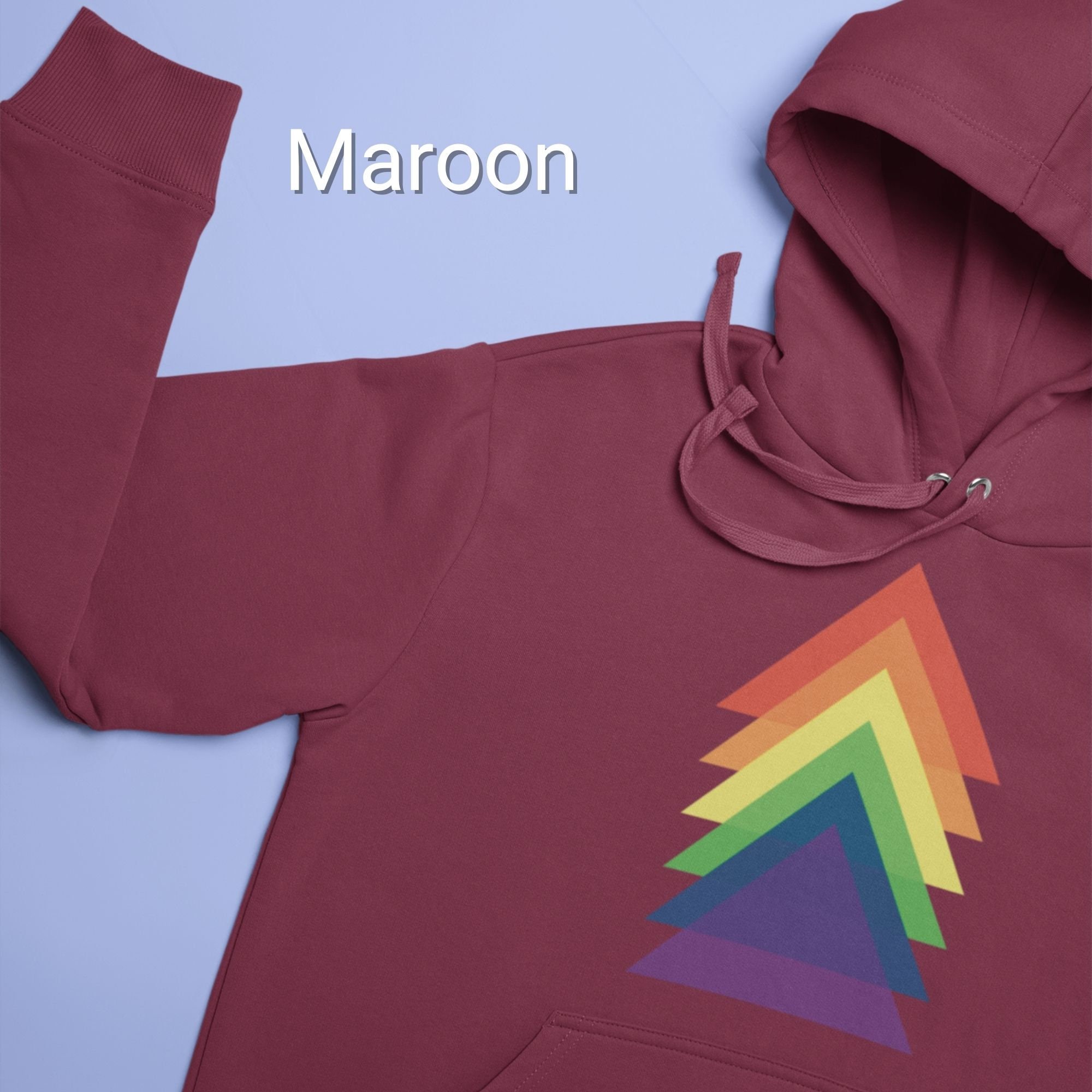 Abstract Triangle LGBTQIA Pride Hoodie, Lgbtq Hoodie, LGBTQ Subtle ...