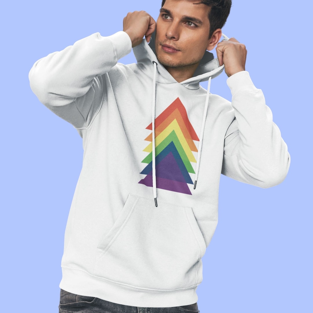 Abstract Triangle LGBTQIA Pride Hoodie, Lgbtq Hoodie, LGBTQ Subtle ...