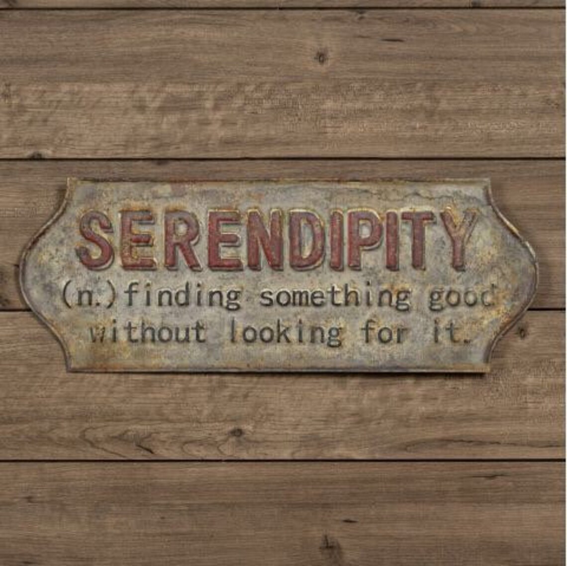 Serendipity metal vintage sign | Etsy
