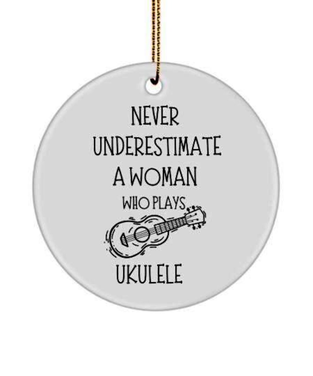 Ukulele, Ukulele Player Gift, Funny Ukulele Ornament, Ukulele, Musician ...
