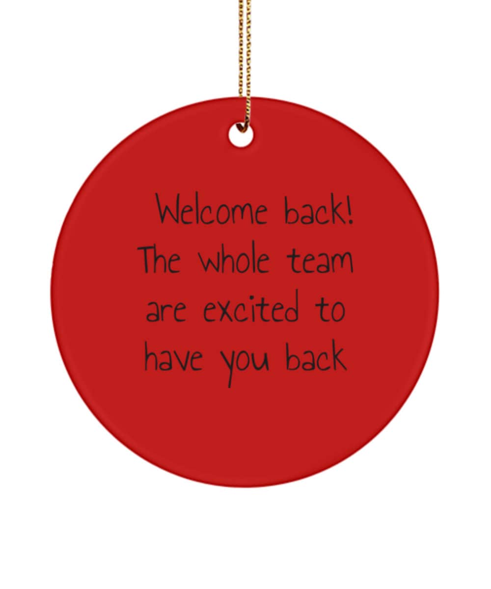 Welcome Back, Ornament for Her, Return to Work Maternity Leave Gift ...