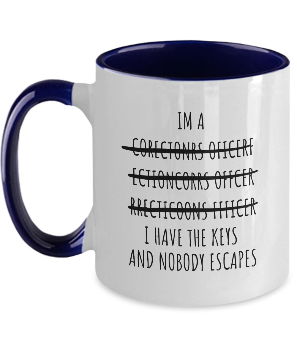 Corrections Officer, Thin Blue Line, Police Office Gift for Men ...