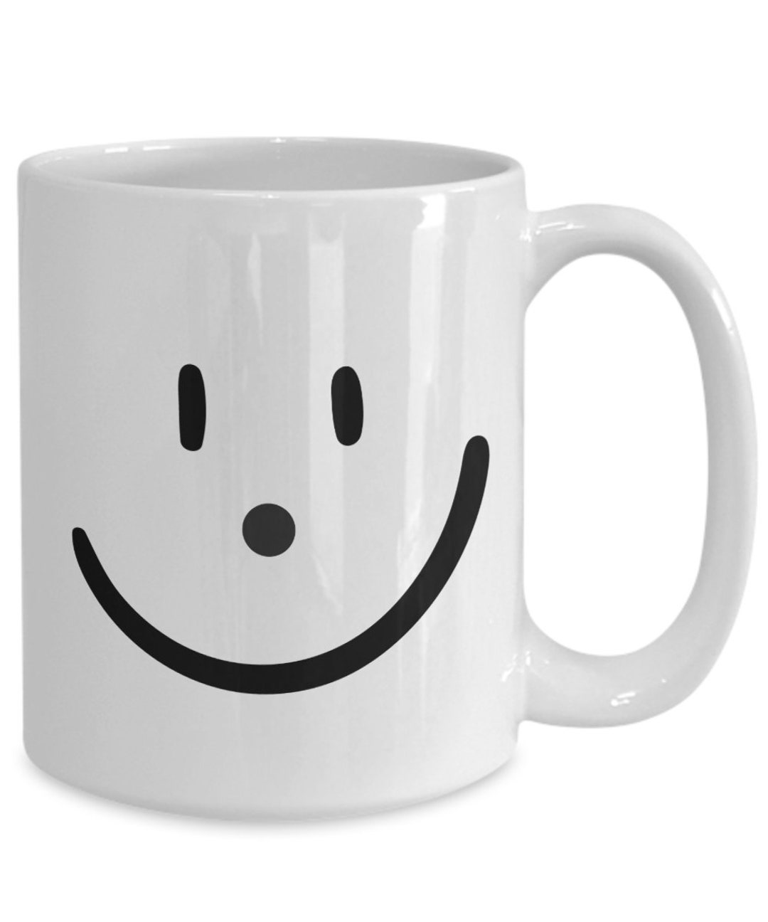 Smiley Face Gift, Funny Coffee Mug, Mental Health for Men, Happy Face ...
