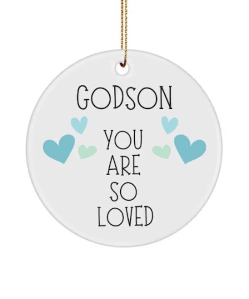 Godson Baptism Gift, Gift for Godson, Godson Ornament, Baptism, Godson ...