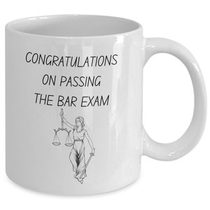 Bar Exam Coffee Mug, Gift for Her, Female Attorney, Graduation Gift ...