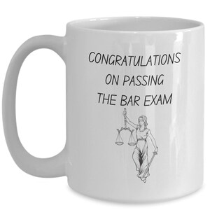 Bar Exam Coffee Mug, Gift for Her, Female Attorney, Graduation Gift ...