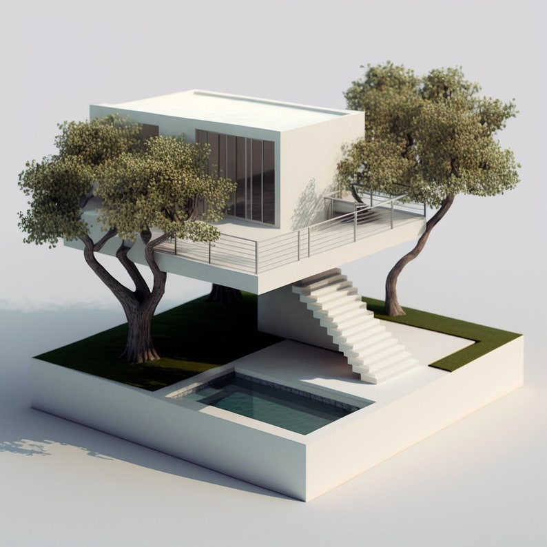 30 Architectural Building Model Photos High-quality PNG - Etsy