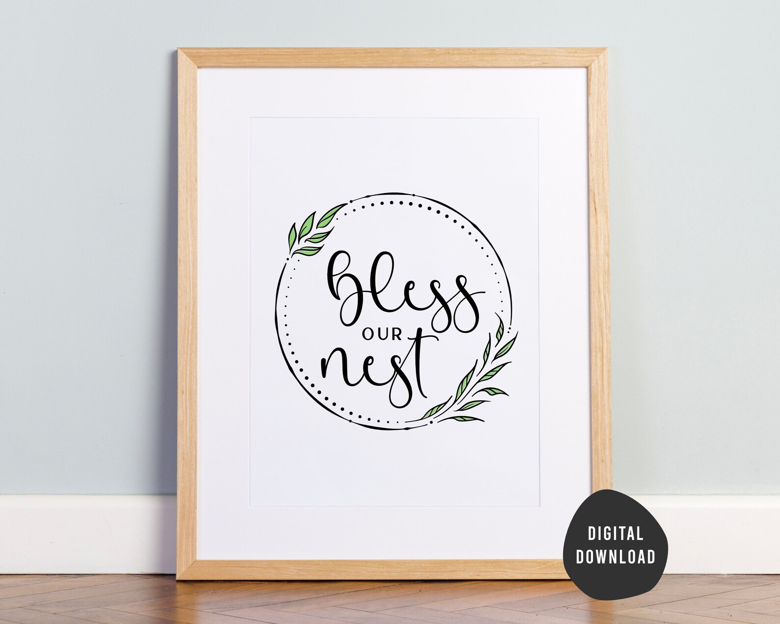 Bless Our Nest Printable Download, Sign, Wall Art, Quote Print, Home ...