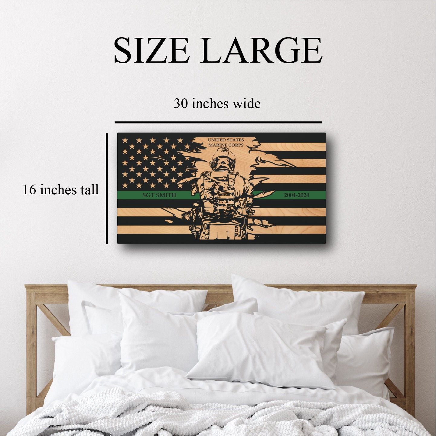 Marine Corps Flag Gift for Him, Fathers Day Gift, Military Graduation ...