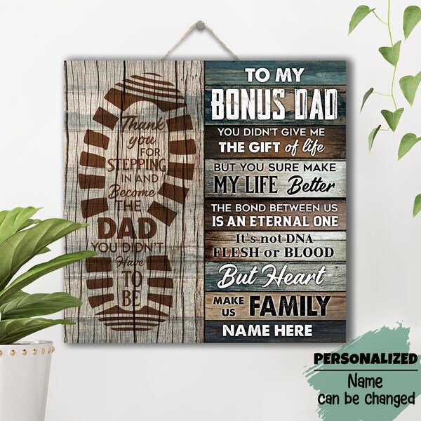 To My Bonus Dad - Etsy